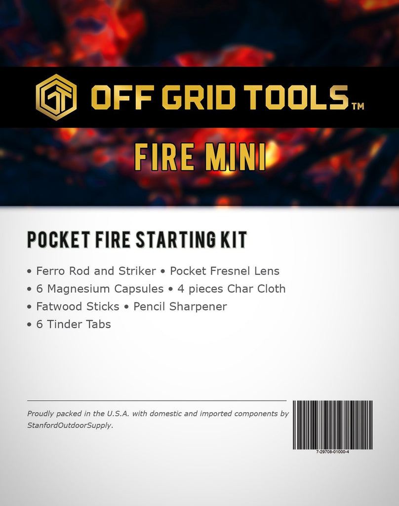 OGT Fire Mini - Pocket Fire Starting Kit – Off Grid Tools