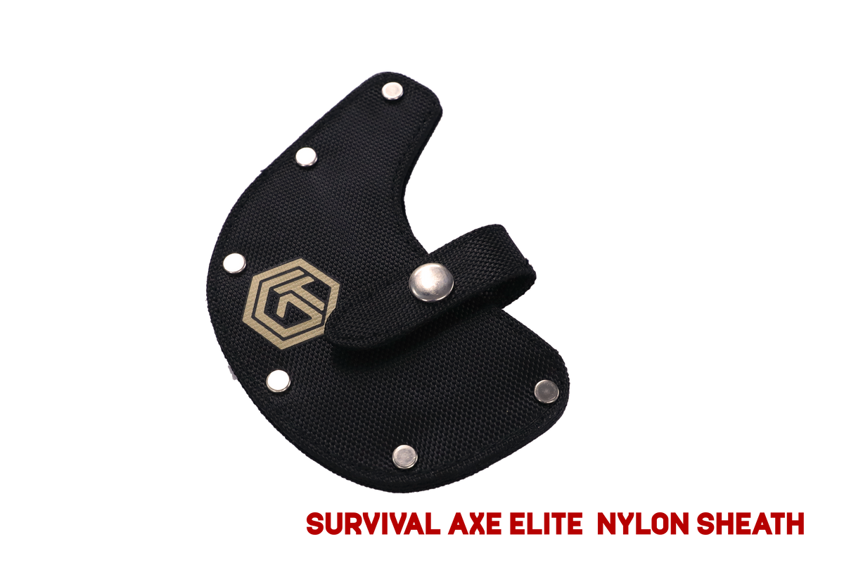 SURVIVAL AXE ELITE (GREEN/BLACK) + NYLON SHEATH - Pro – Off Grid Tools